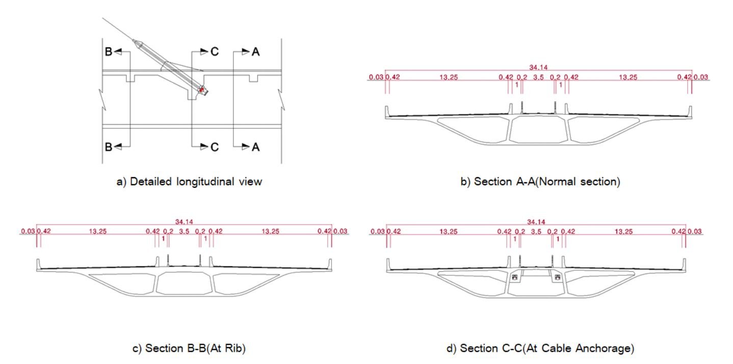 Case Study: Transverse Analysis of PSC Box Girder in Cable-Stayed Bridge