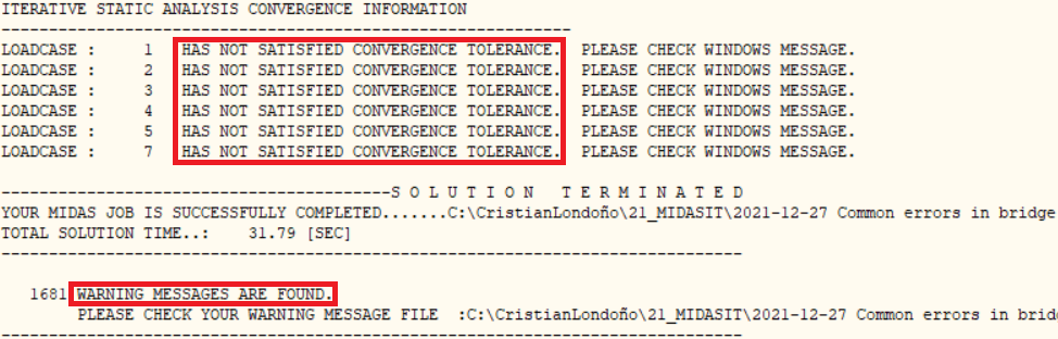 Common Errors in Bridge Modeling