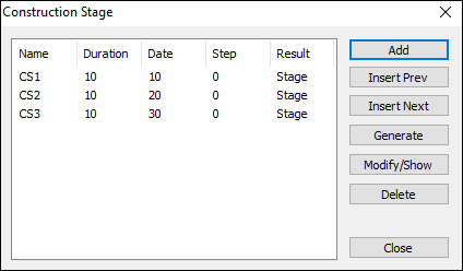 How to Manually Define Construction Stages