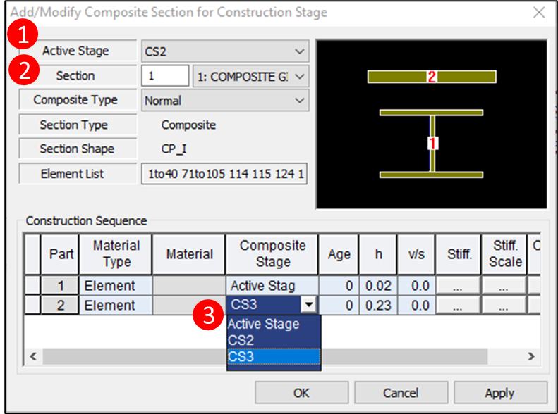 How to Manually Define Construction Stages