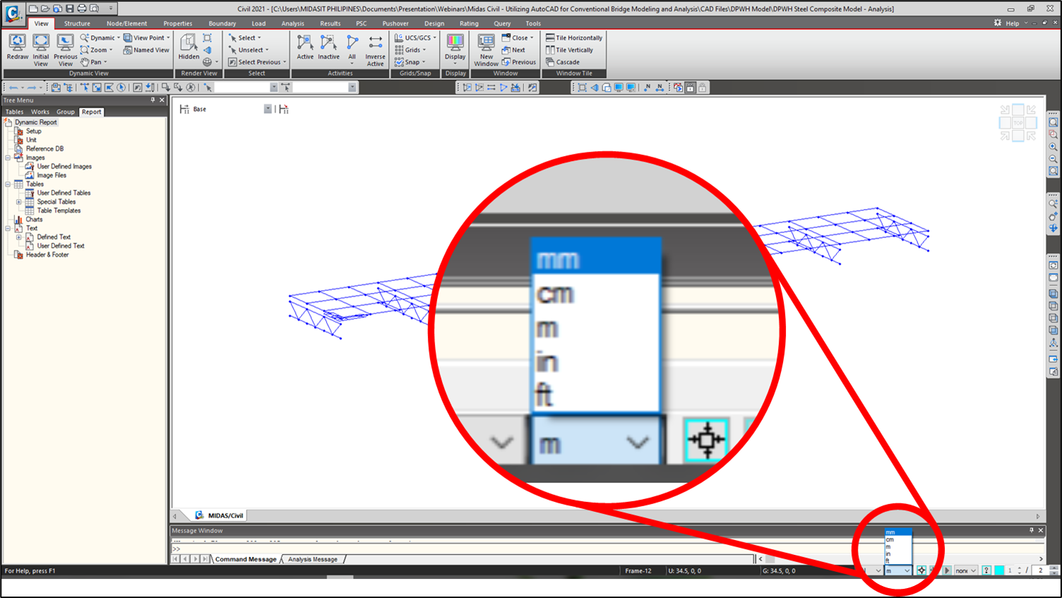 How to Utilize AutoCAD in Geometry Modeling in midas Civil