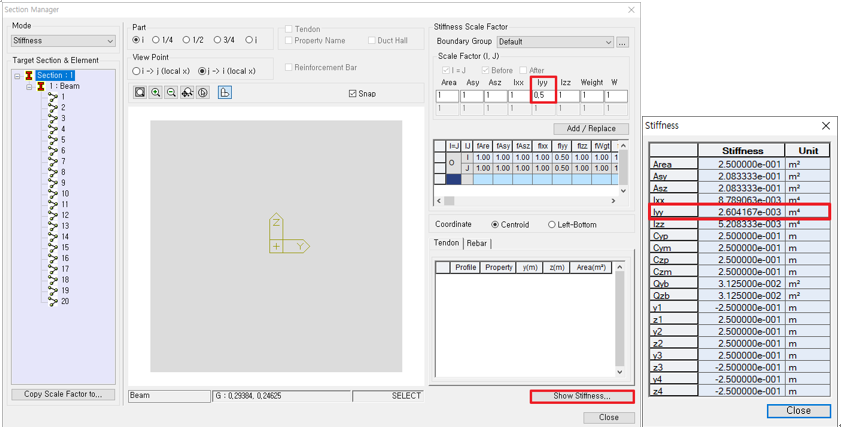 How To Adjust Stiffness Value in Construction Stage and Seismic Design ...