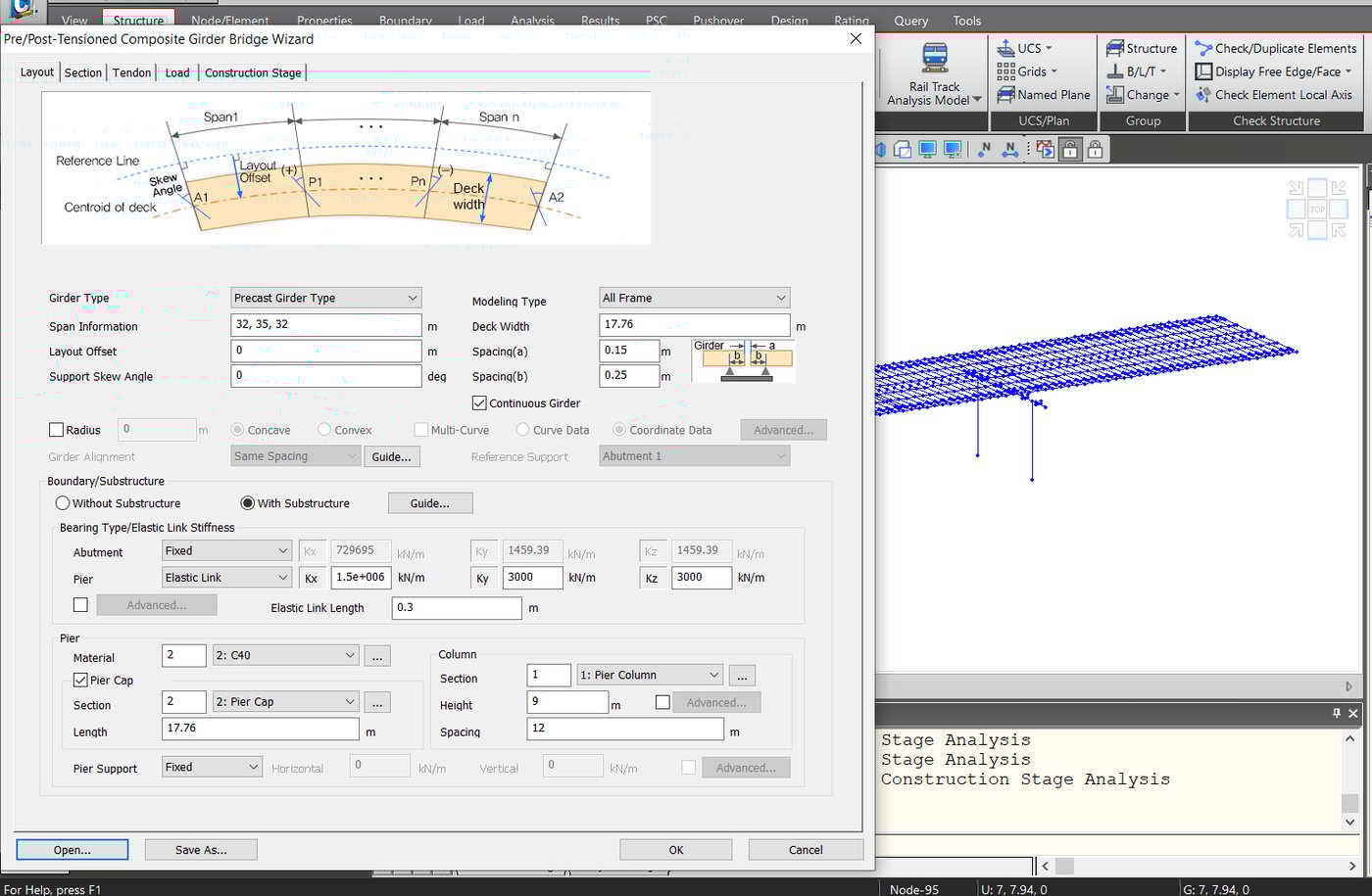 Super T-Girder Bridge Design as per AS 5100