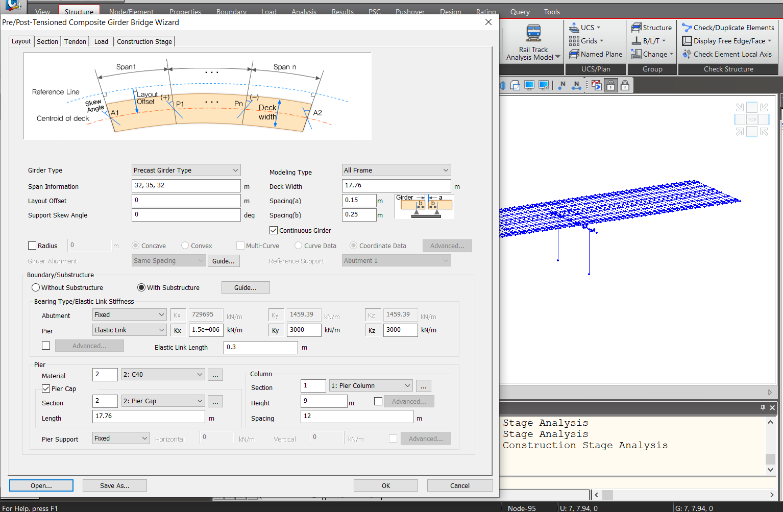 Super T-Girder Bridge Design as per AS 5100
