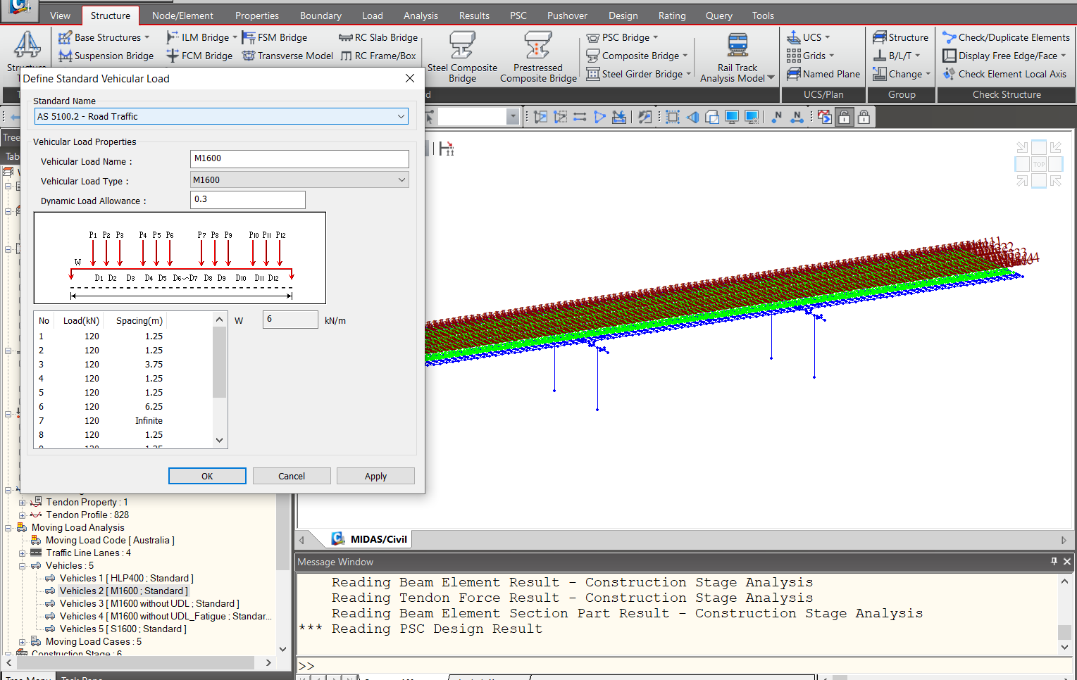 Super T-Girder Bridge Design as per AS 5100