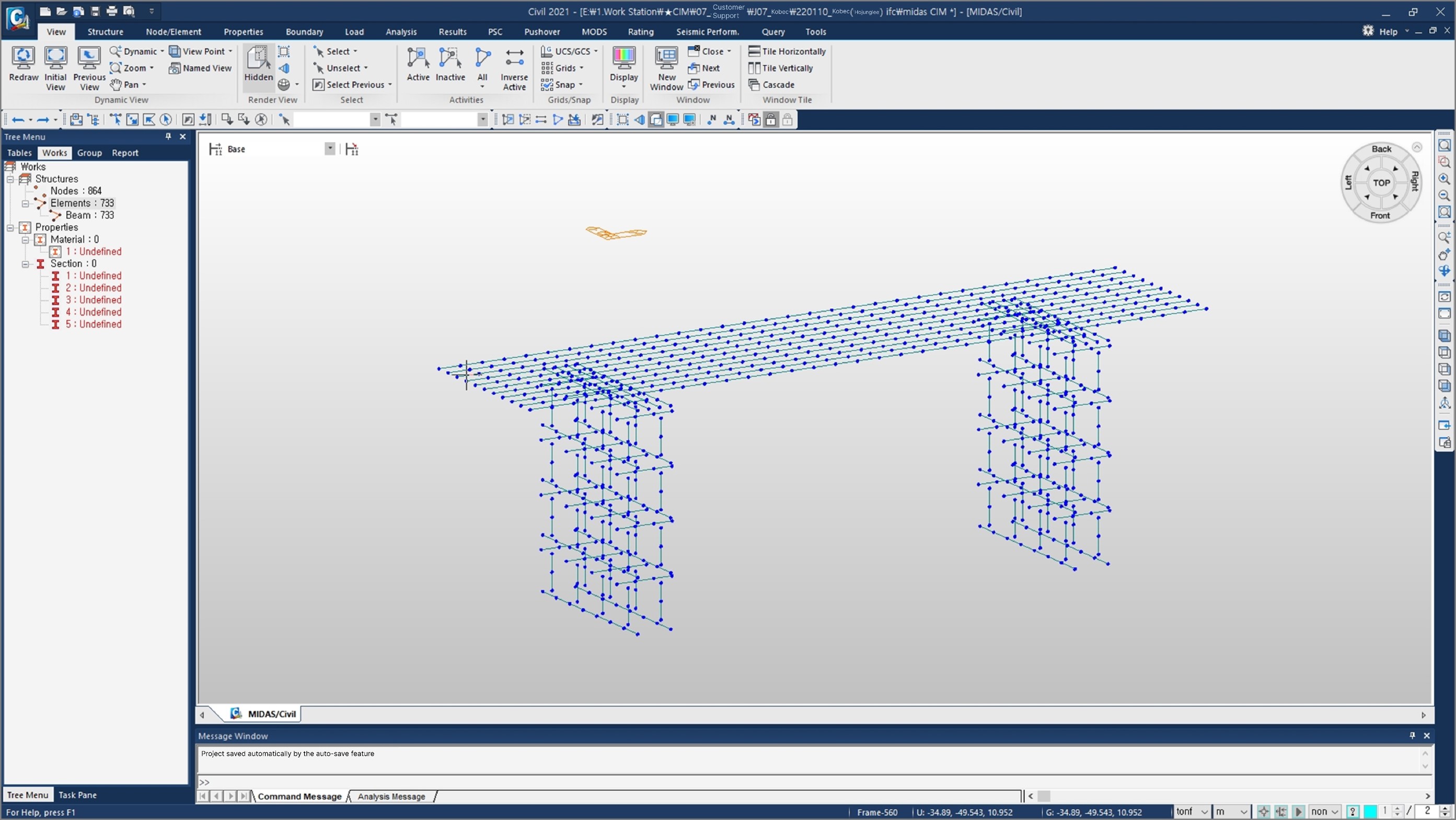 Can Revit model files be imported and interpreted in MIDAS Civil?