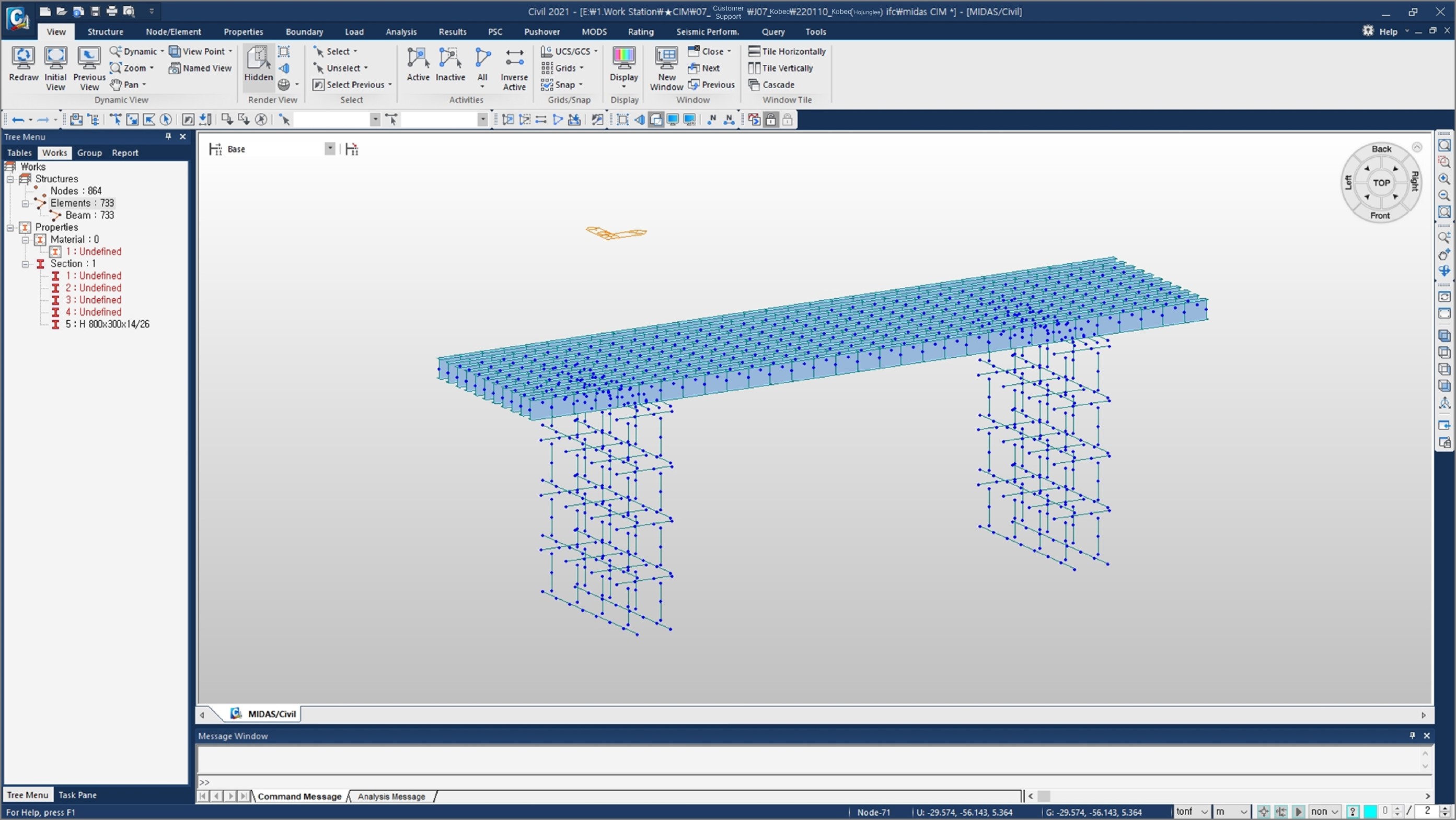 Can Revit model files be imported and interpreted in MIDAS Civil?