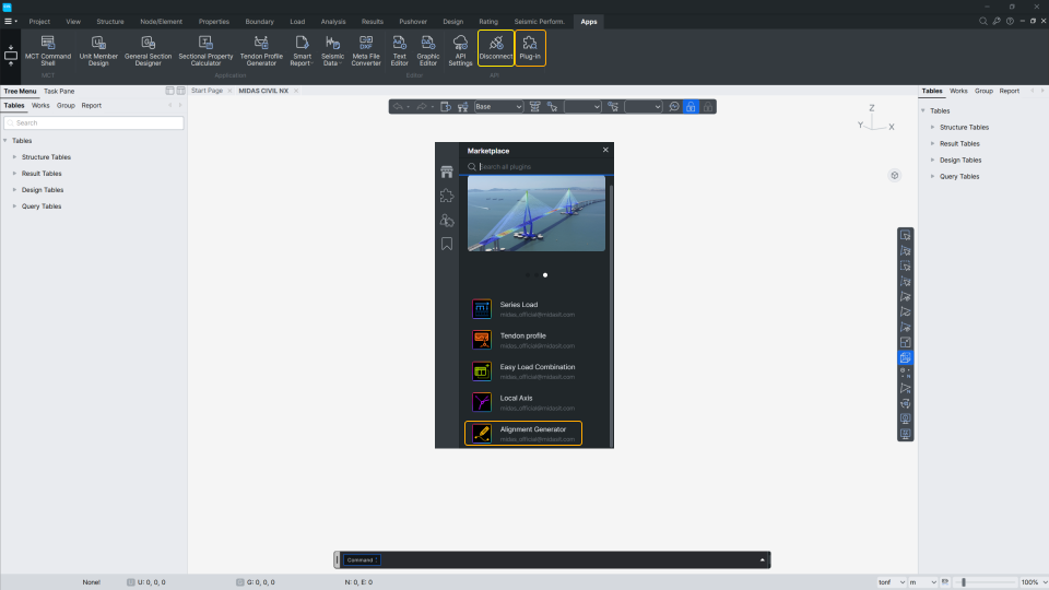 MIDAS Alignment Generator Plug-in for Road and Railway Projects
