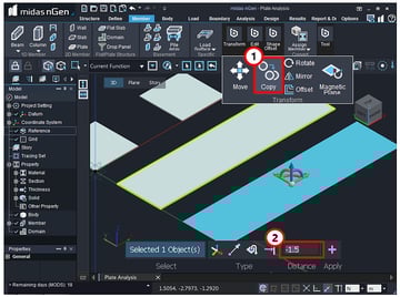 How to model and verify 2D Plate Members for Slabs and Walls?