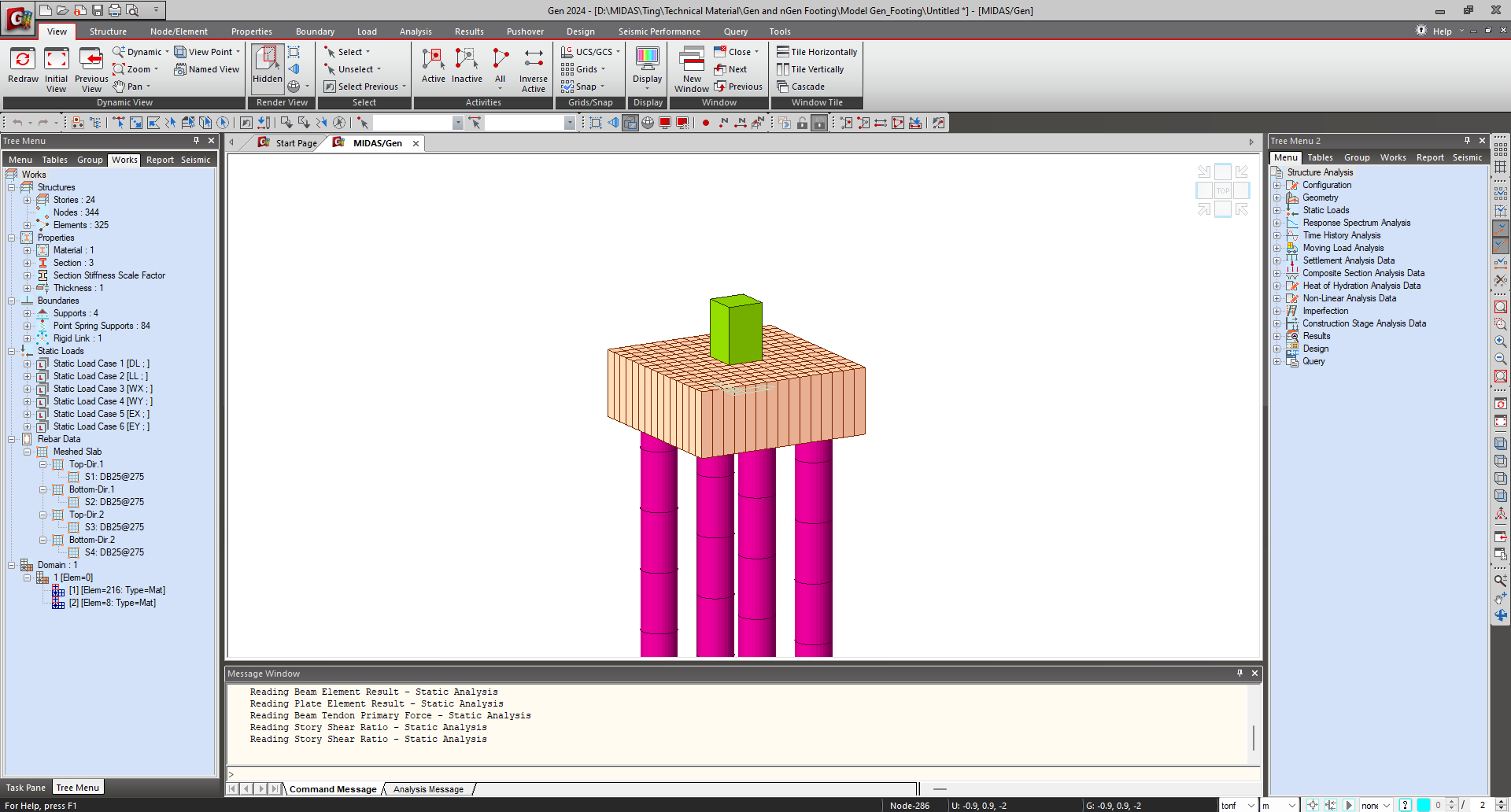 Event | Design General Footing By Midas Gen and Other