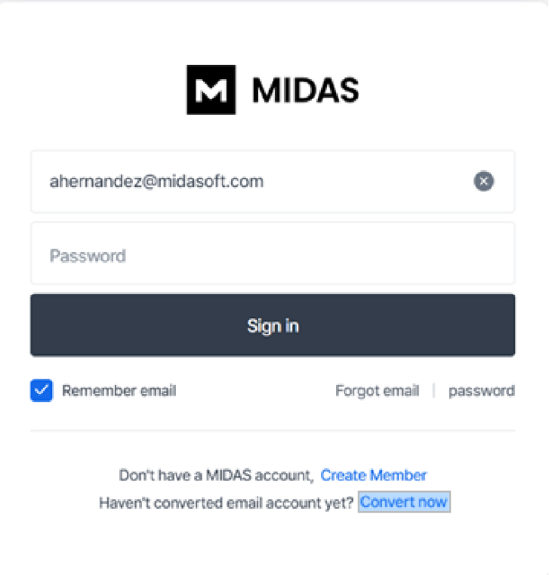 ¿Cómo ingresar a la plataforma de soporte MIDAS?